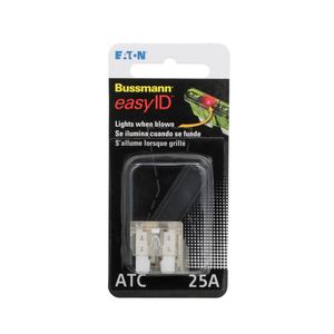 Bussmann 25 AMP ATC easyID Fast Acting Fuse 2 Piece