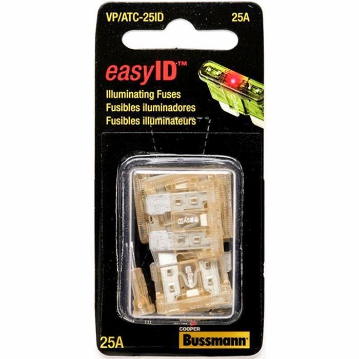 Bussmann 25 AMP ATC easyID Fuse 10 Piece