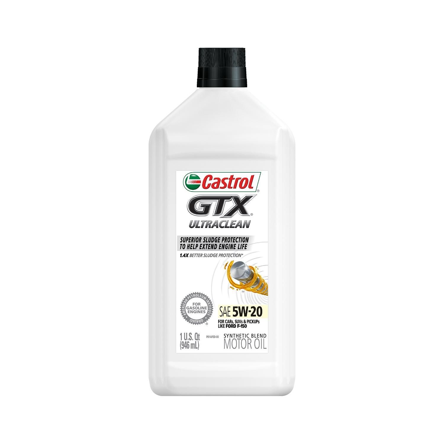 Castrol GTX 5W 20 Conventional Engine Oil 1 Quart