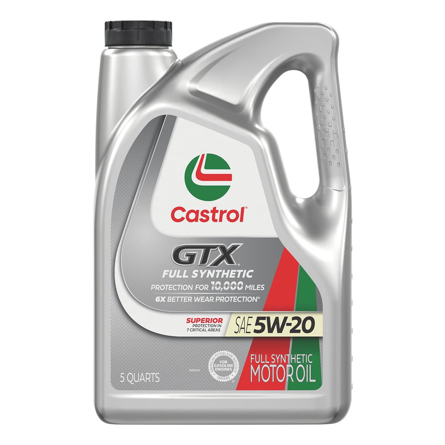 Castrol GTX Full Synthetic Engine Oil 5W-20 5 Quart