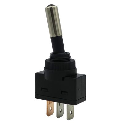 Cambridge 20 Amps Black with Blue LED Toggle Switch