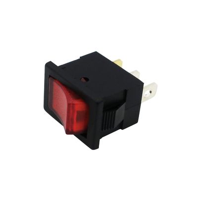 Cambridge 15 Amps MINI Black with Red Glow Rocker Switch