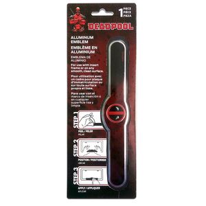 Chroma Deadpool License Plate Insert Emblem