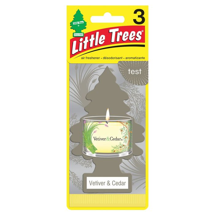 Little Trees Vetiver and Cedar Scent Hanging Air Freshener 3 Pack