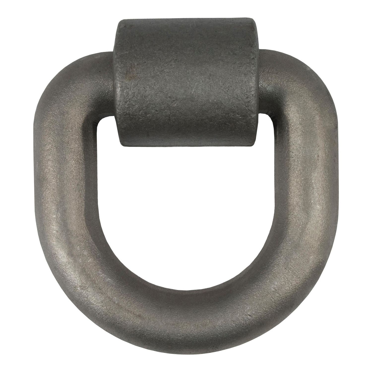 Curt 15,587lbs 3in x 3in Weld on Tie Down D Ring, Raw Steel