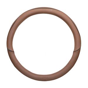 Dickies Brown Genuine Leather Steering Wheel Cover