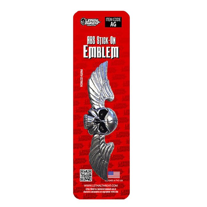 Lethal Threat Lethal Threat Racing Skull Peel n Stick Emblem