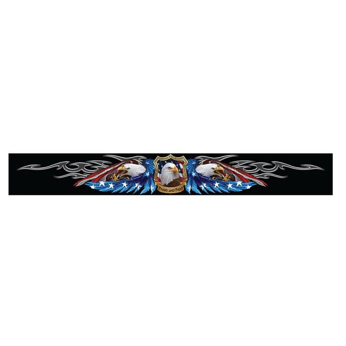 Lethal Threat American Eagle Flag Visor Decal