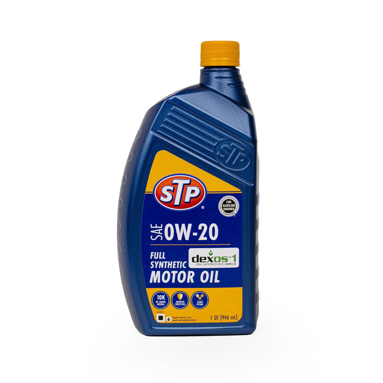 STP Dexos Full Synthetic 0W 20 1 Quart Engine Oil
