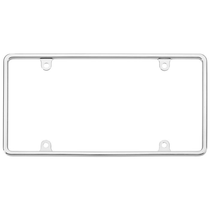 ProElite Chrome Slim Rim License Plate Frame