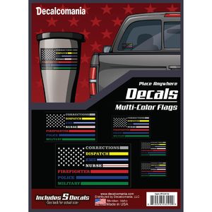 Decalcomania One Nation Decal Set 5 Pieces