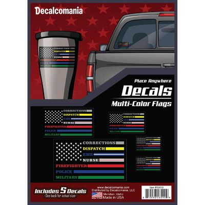 Decalcomania One Nation Decal Set 5 Pieces