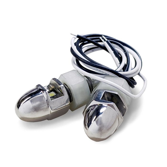 Design Engineering Acorn Head Polished LED Lite N Boltz License Plate ...