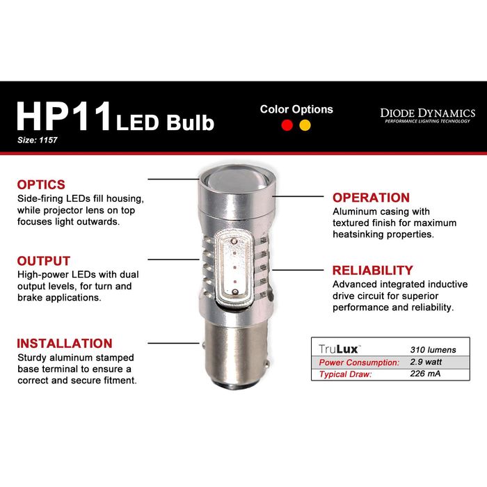 Diode Dynamics 1157 HP11 LED Bulb