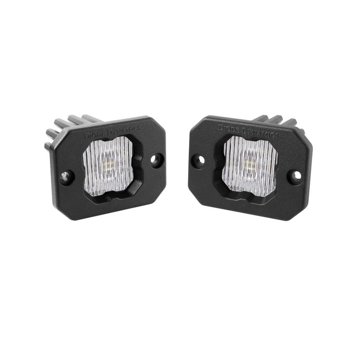 Diode Dynamics Stage Series C1 White SAE/DOT Fog Flush Amber Backlight ...