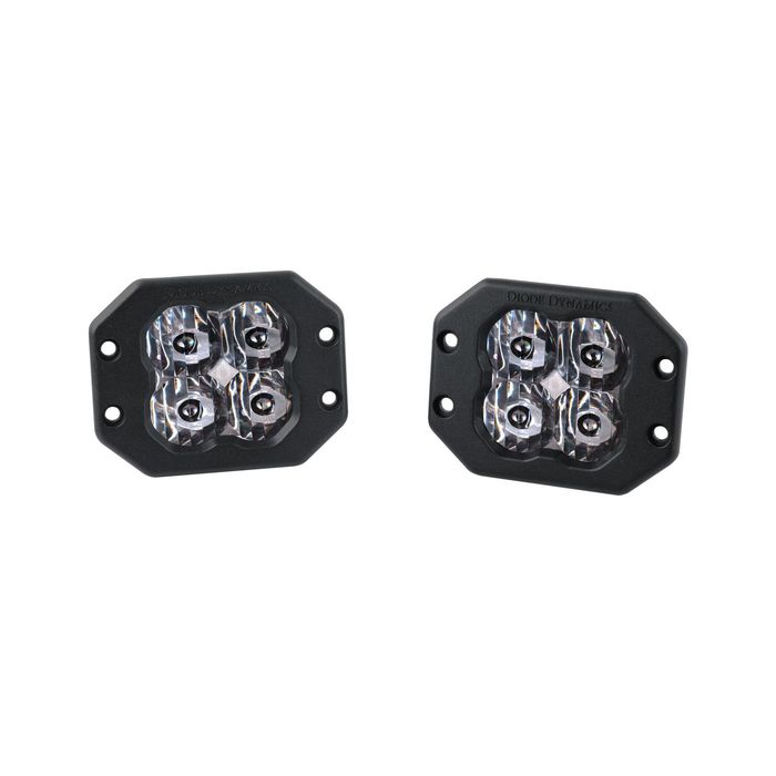 Diode Dynamics SS3 Sport Amber Backlight White SAE Driving Flush LED ...