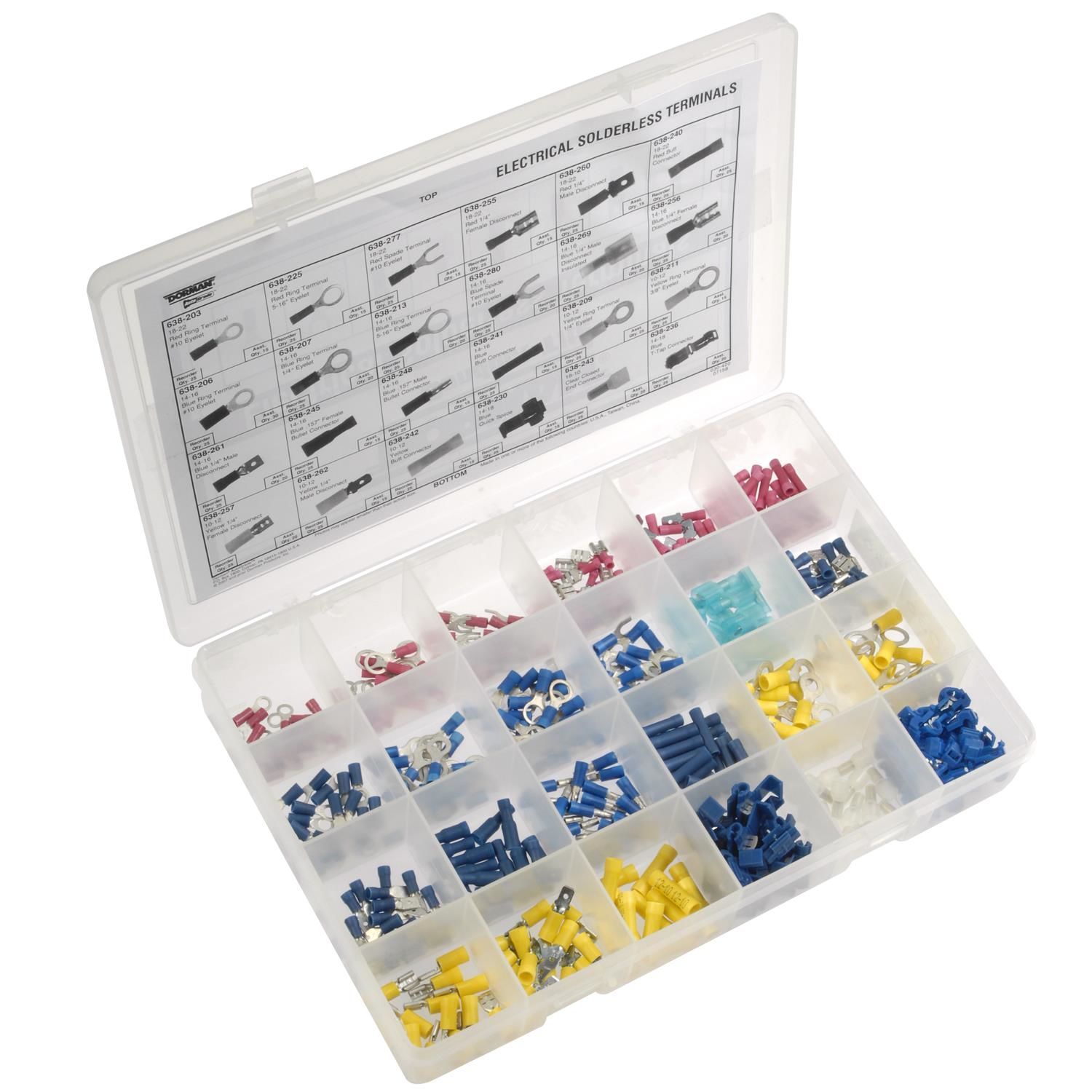 Dorman - Autograde Red .250in 22-16 Gauge Female Slide Disconnect Terminal