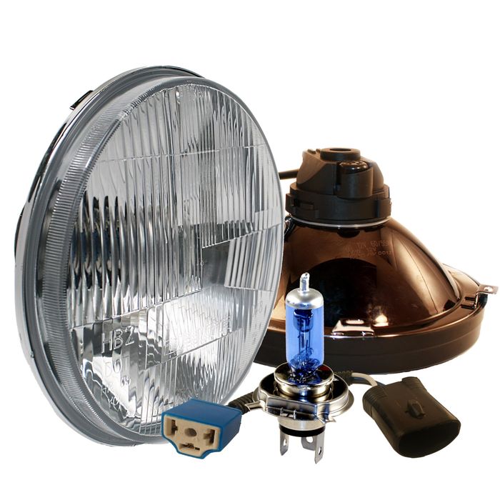 Delta Lights 7in DOT Compliant Single Fatty 700 Xenon Headlight with Halo