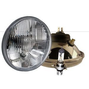Delta Light 7in DOT Compliant Halogen Headlight with City Light 1 Pair