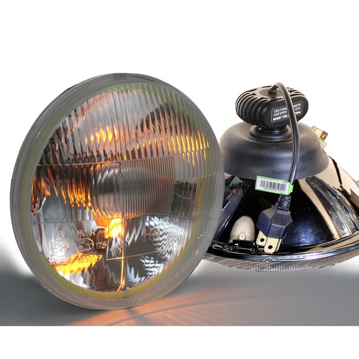 Delta Lights 7in Classic Headlight LED Set with LED Blinker 1 Pair