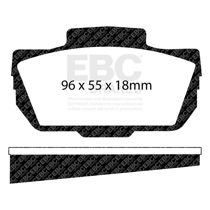 EBC Brakes Organic Disc Brake Pad Set DP2149