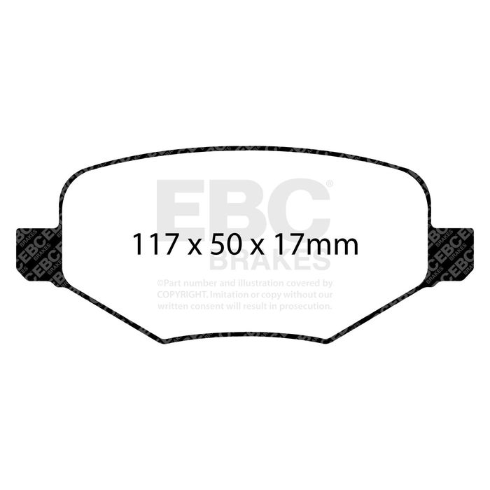 EBC Brakes Organic Disc Brake Pad Set DP31826C