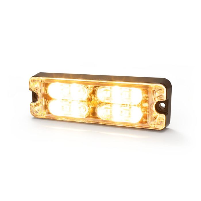 ECCO 12-24 Volt DC Amber Single-Color Low-Profile 12 LEDs Directional LED