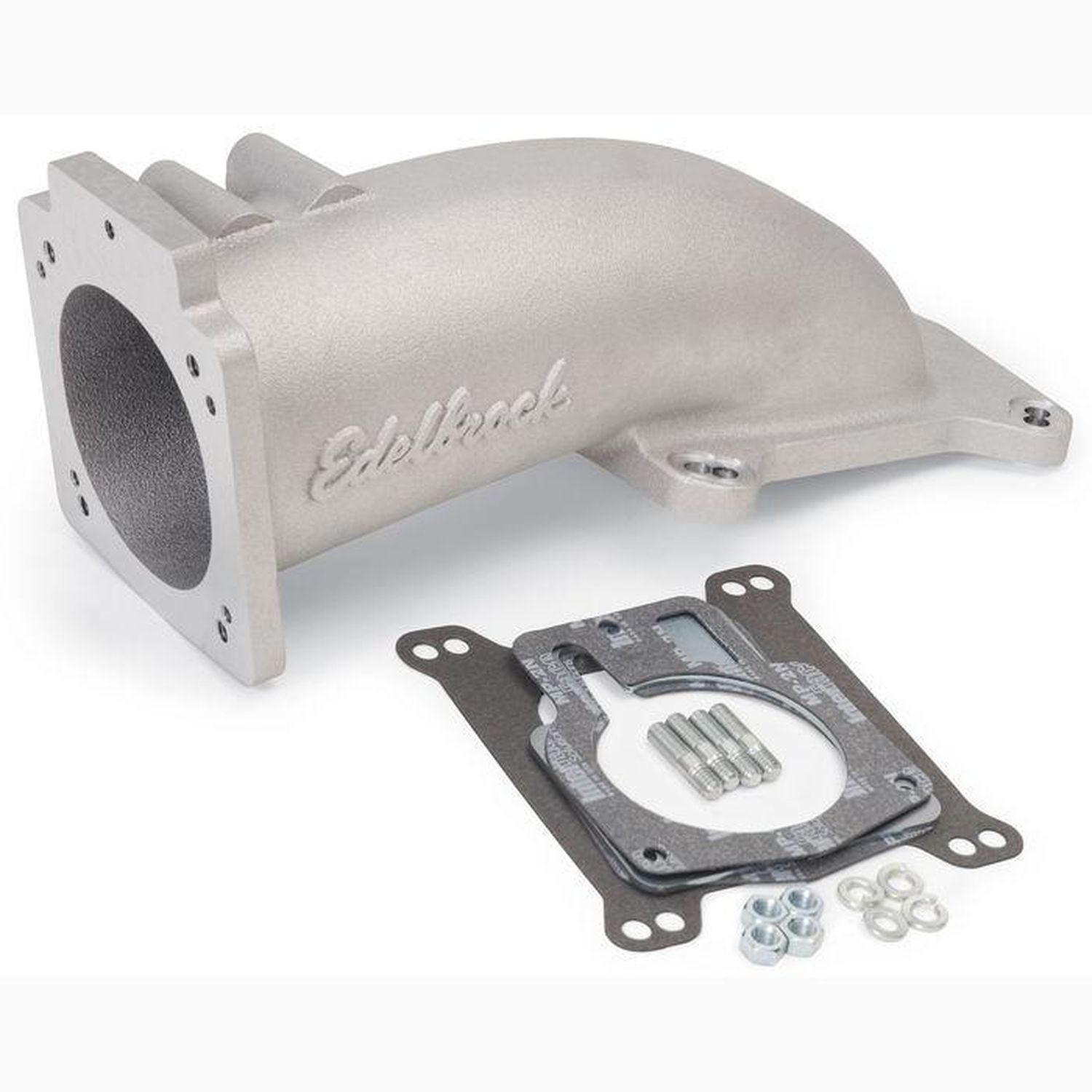 Edelbrock Satin 9in x3.6in Throttle Body Intake Elbow
