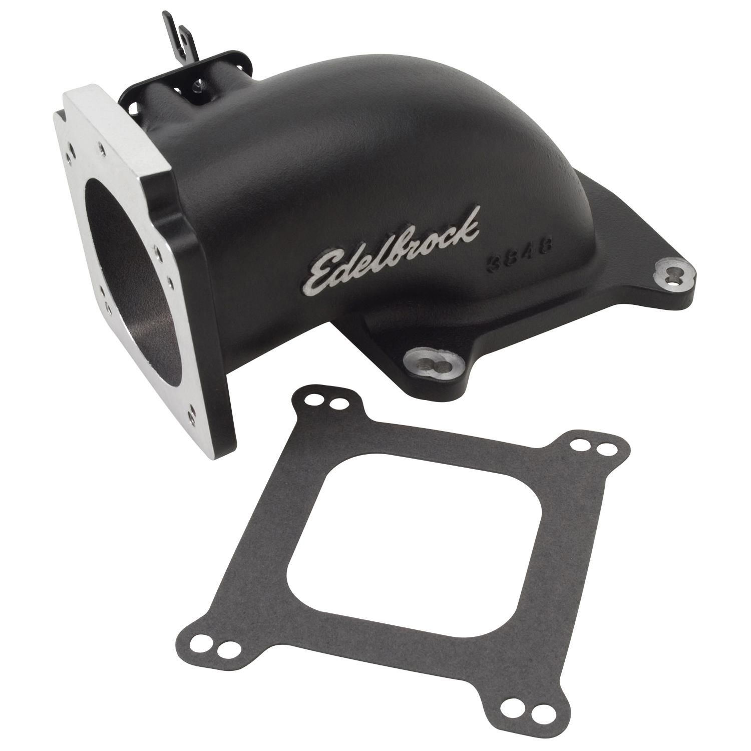 Edelbrock Black Low Flow Powder Coated 90mm Opening Throttle Body ...