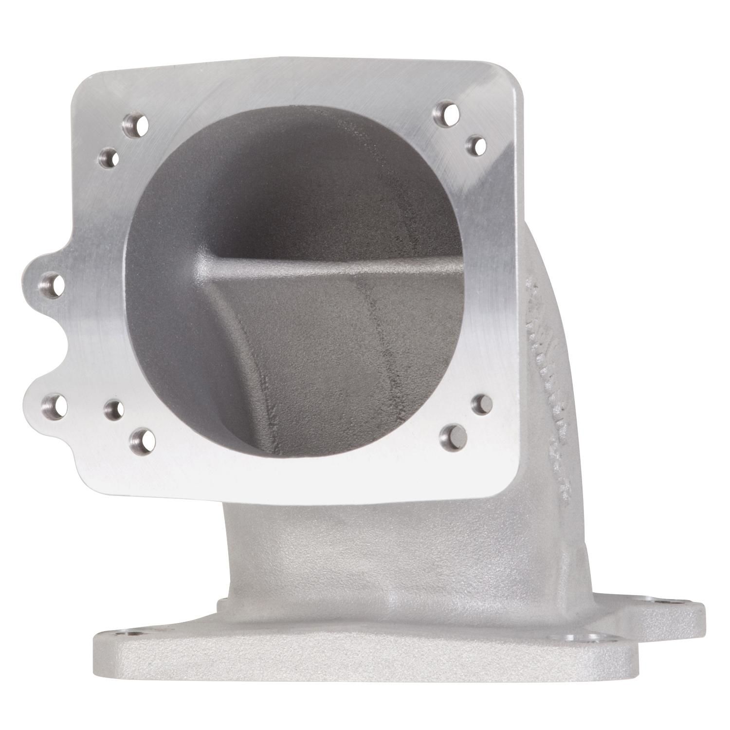 Edelbrock Satin 5.50in X 7.75in Throttle Body Intake Elbow