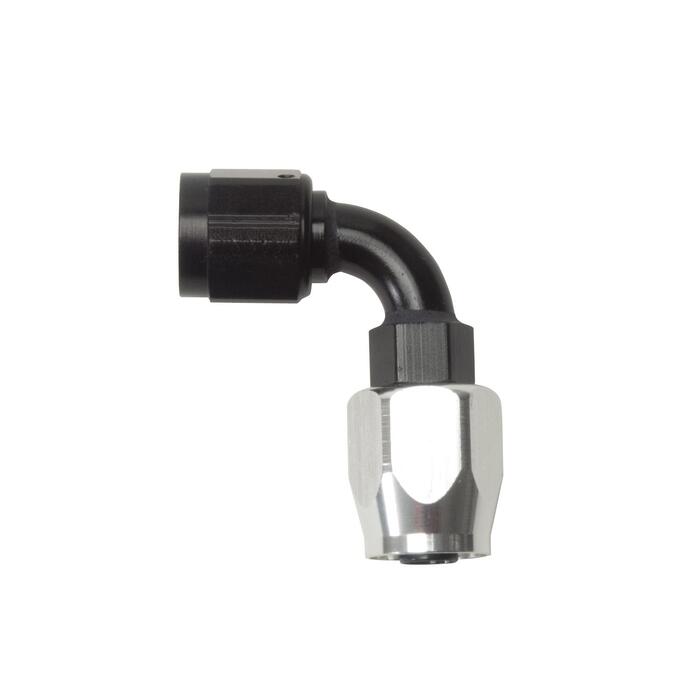 Russell Clear and Black -4AN 90 Degree Full Flow Hose End
