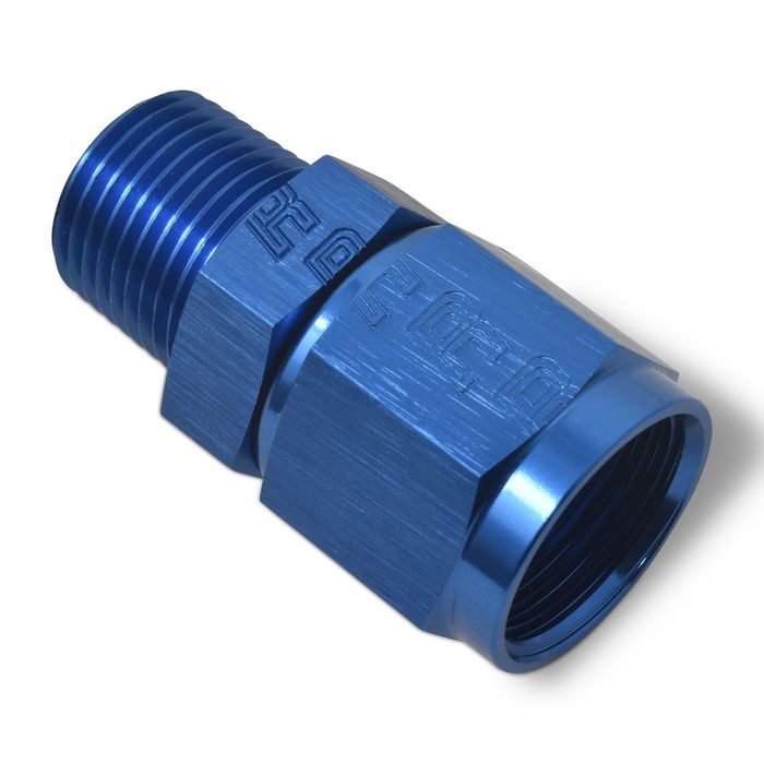 Russell -6AN to 3/8in NPT Anodized Straight Adapter Fitting