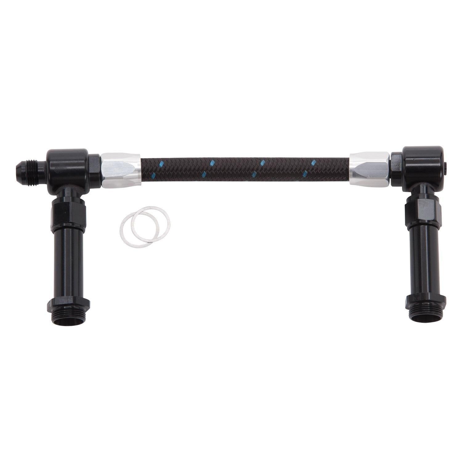 Russell 1/8 in. Female -8 AN Male Inlet Dual Inlet Kit with -8 Proflex ...
