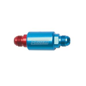 Russell Red and Blue -8AN Male Inlet and Outlet Performance Fuel Filter