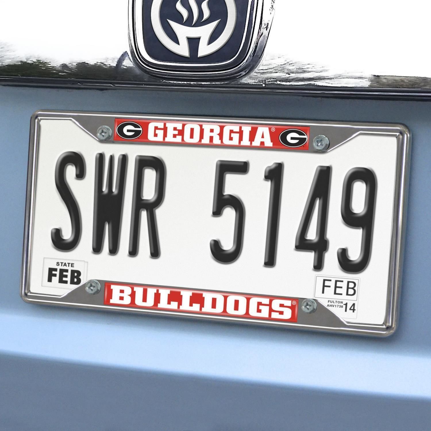 FANMATS Georgia License Plate Frame