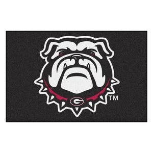 FANMATS Black University of Georgia Bulldog Starter Mat