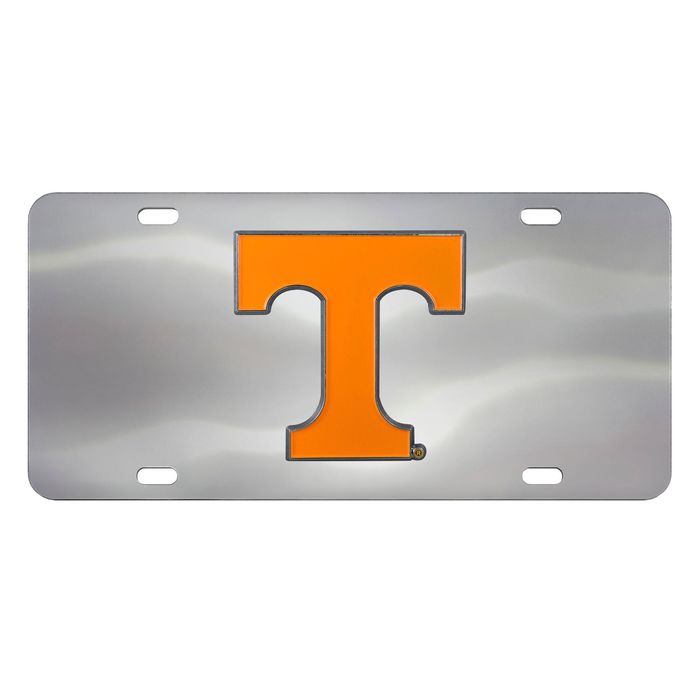 FANMATS 3D Stainless Steel University of Tennessee License Plate Cover