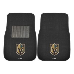 FANMATS Vegas Golden Knights Embroidered Car Mat 2 Piece Set
