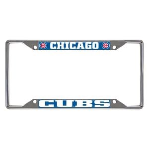 FANMATS 6 1/4 in. X 12 1/4 in. Chicago Cubs License Plate Frame