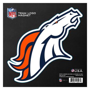 FANMATS 10in Denver Broncos Large Team Logo Magnet
