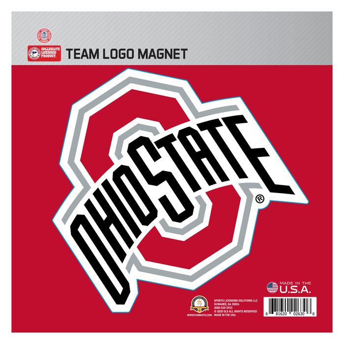 FANMATS 10in Ohio State Buckeyes Large Team Logo Magnet