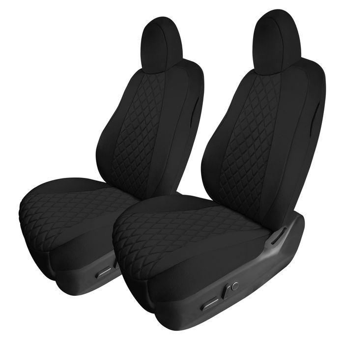 FH Group Black Neoprene Front Seat Cover Set