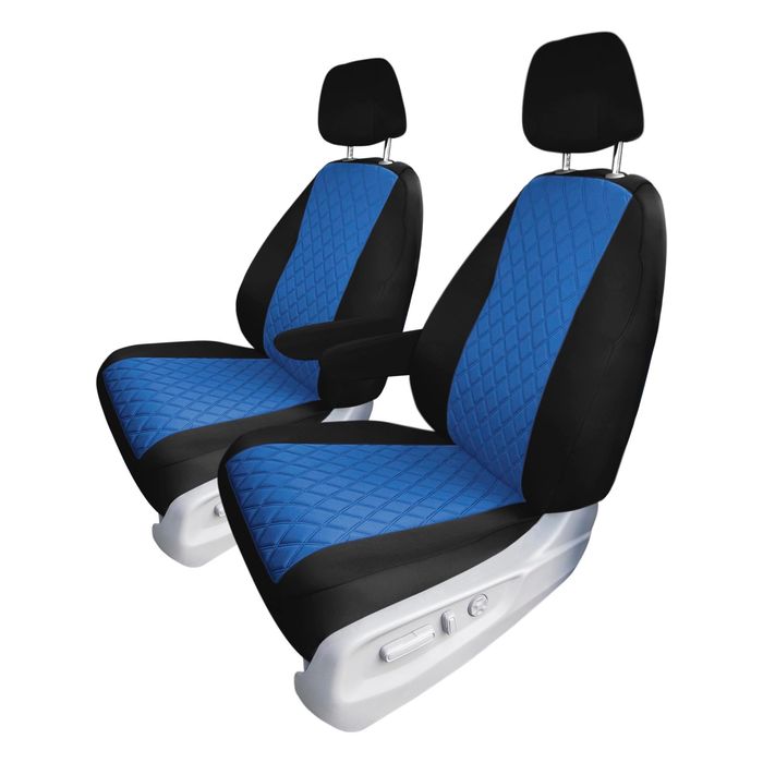 FH Group Blue Neoprene Front Seat Cover Set