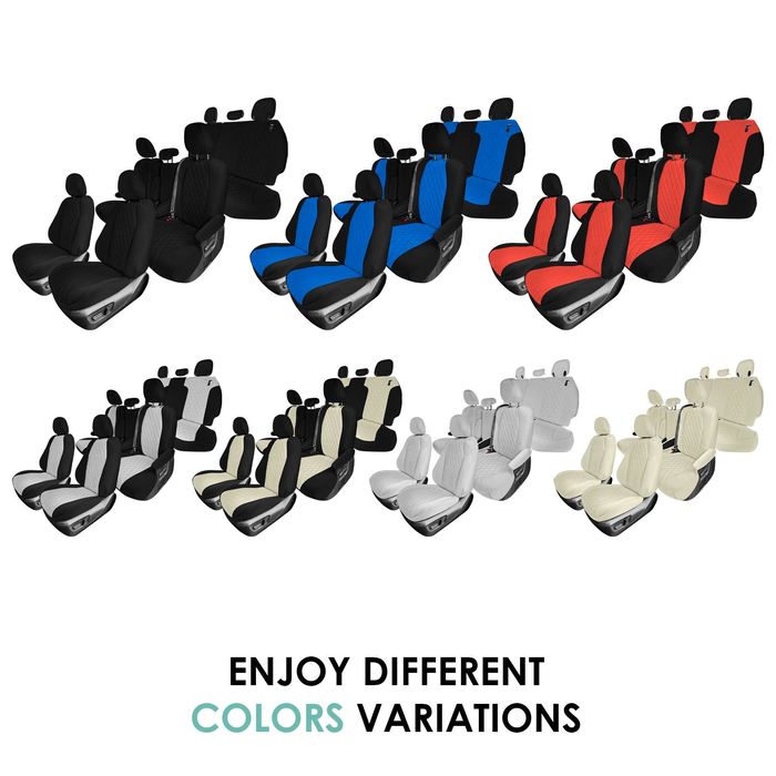 FH Group Blue Neoprene Full Set Seat Cover