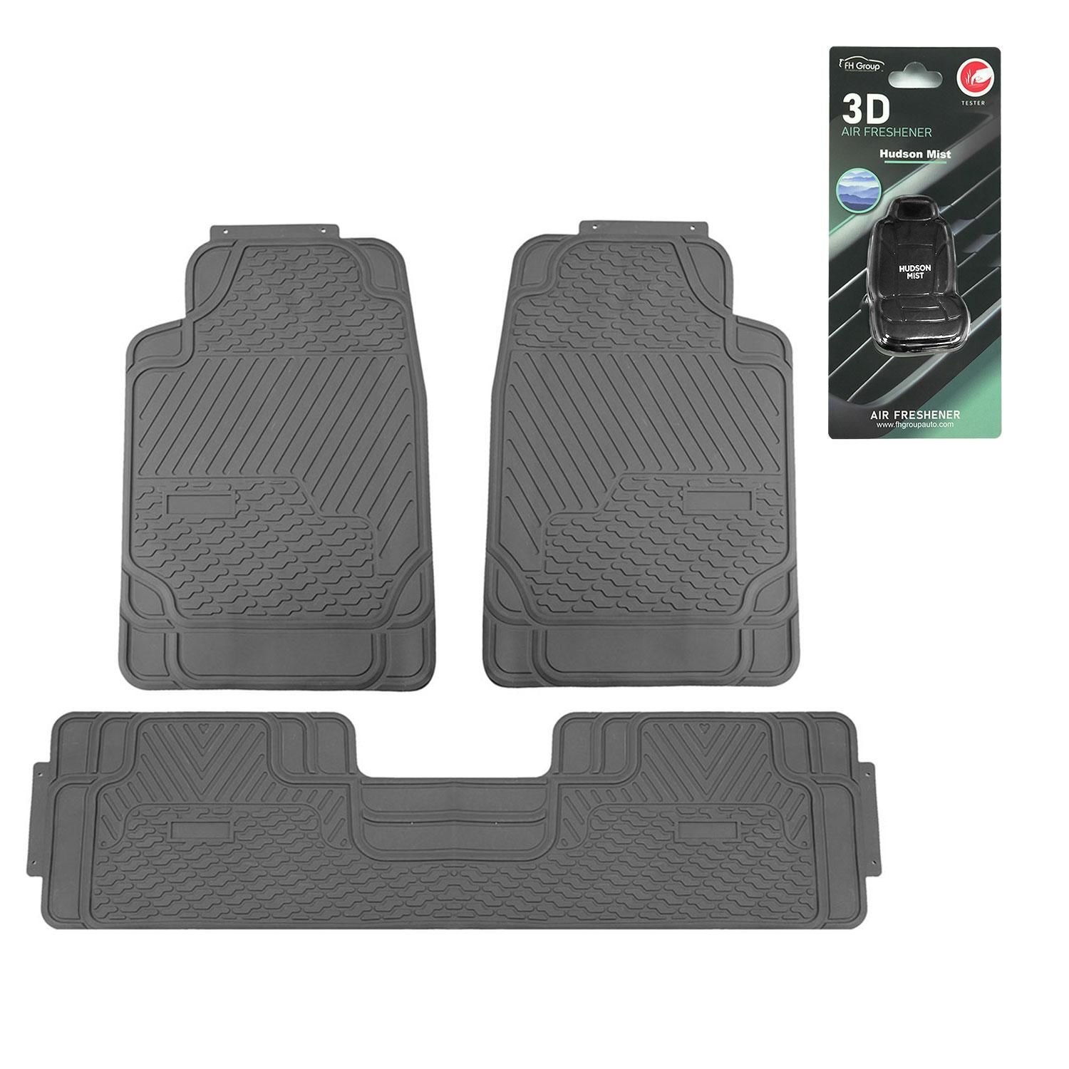 FH Group 3 Piece Heavy Duty Rubber Liners ClimaProof Trimmable Car ...