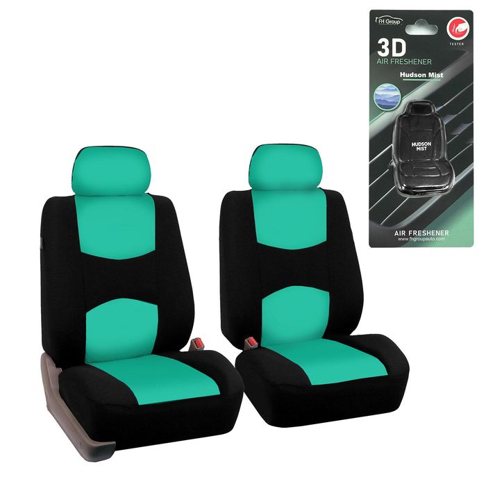 FH Group Flat Cloth Front Seat Cover Set