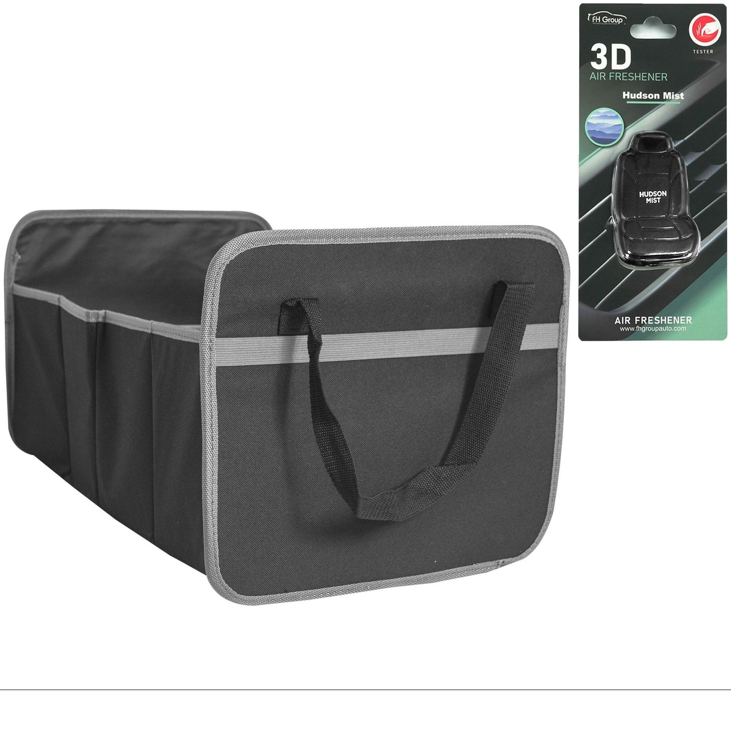 FH Group Expandable cargo bin with elastic closure to keep bin folded ...