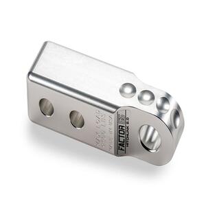 Factor 55 9500lbs Silver Aluminum Single Anodized 2in Receiver Hitch Mount