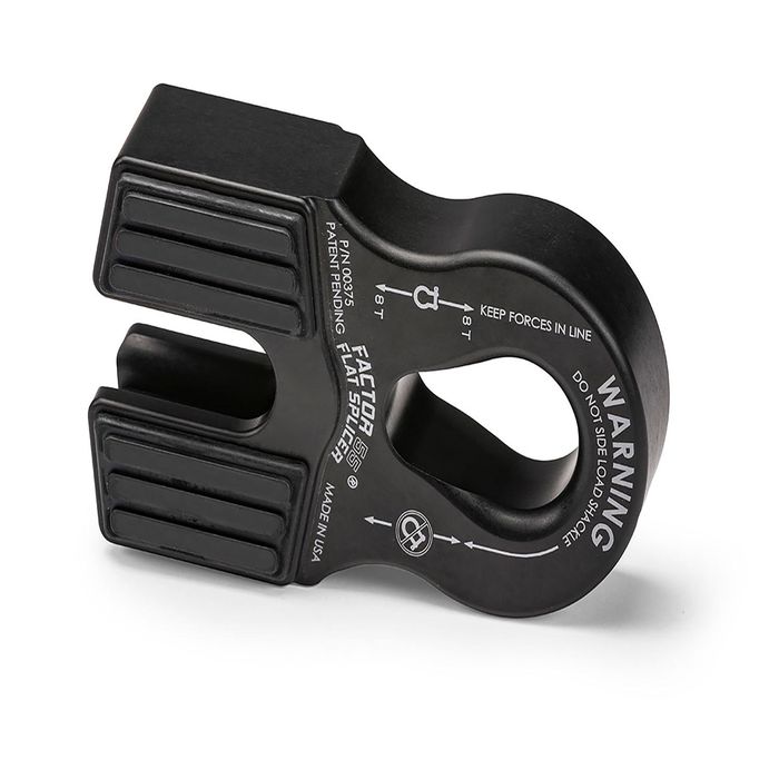 Factor 55 Black Aluminum 3/4in Screw Pin Hook Splice-On Foldable