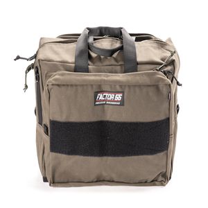 Factor 55 Duffle Style 21in L x 12in x 14in Tan and Black Waxed Canvas ...